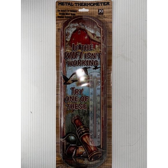 Accents | Nostalgic Art Duck Calling Metal Thermometer Garden ...